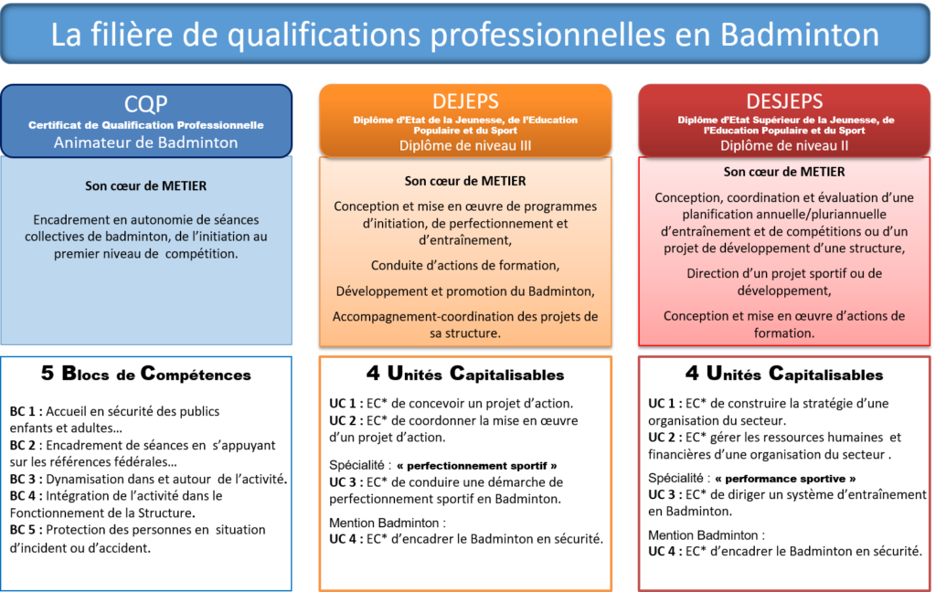 Filière professionnelle – BADMINTON 41
